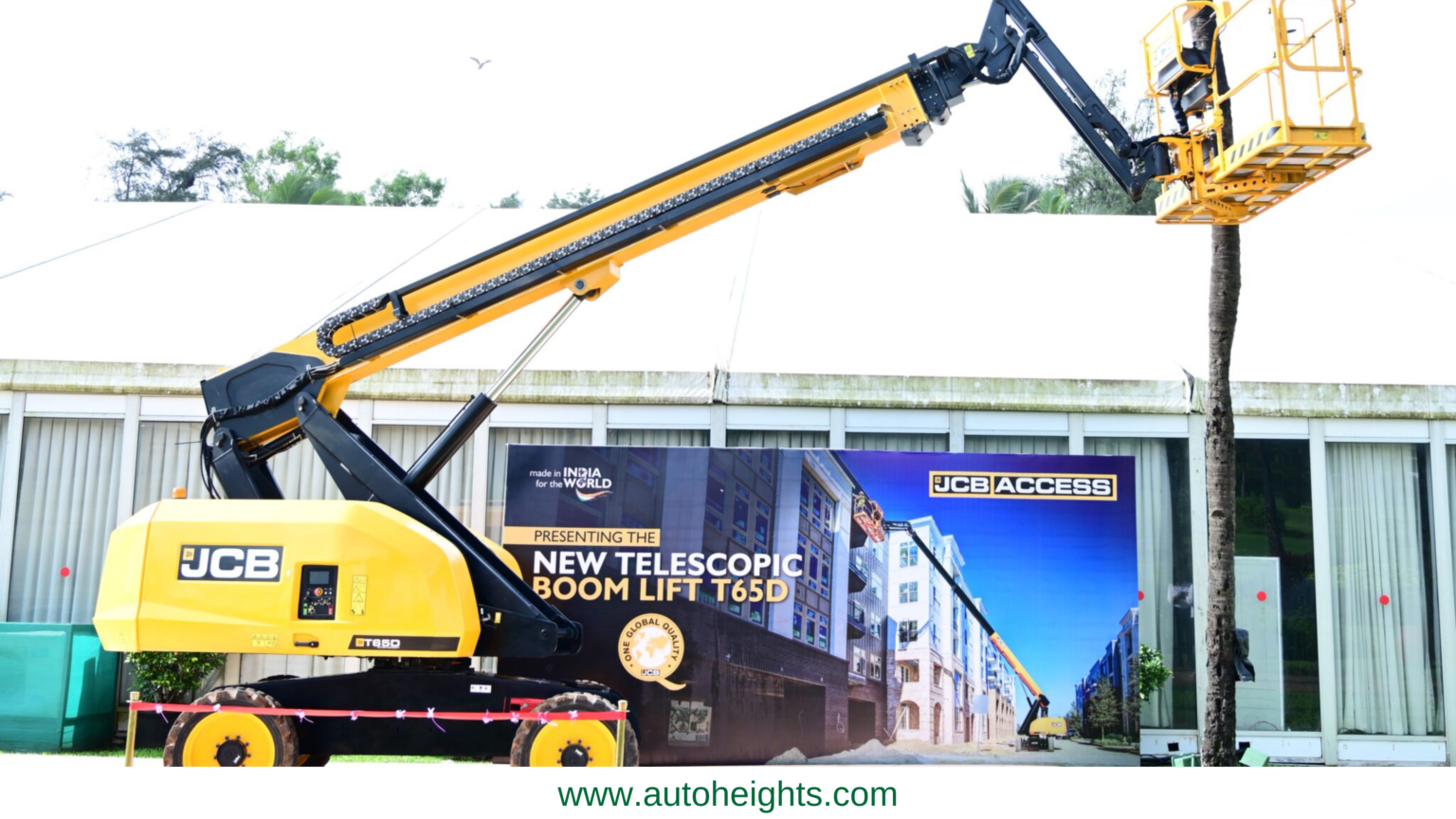 JCB Launches Telescopic Boom Platform T 65D in India - Auto Heights Asia